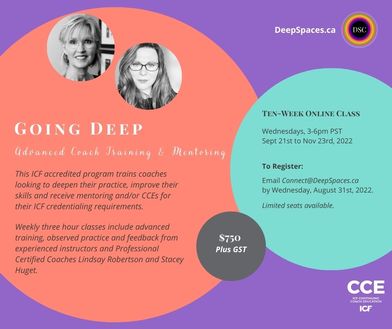 Going Deep: Advanced Coach Training & Mentoring - ICF Events