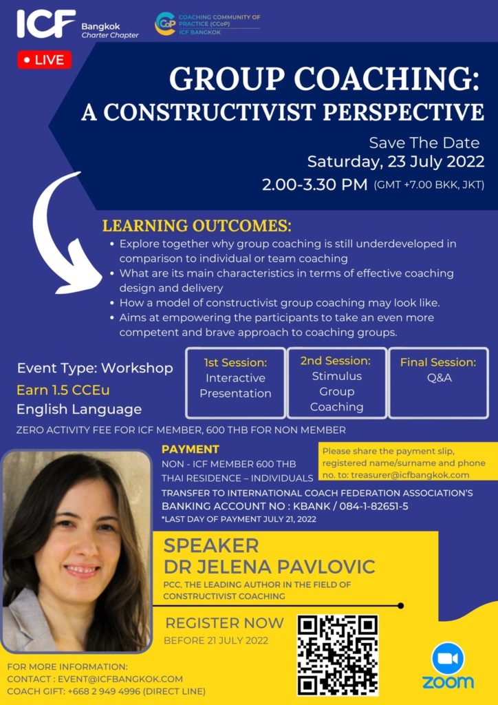 Group coaching: A constructivist perspective - ICF Events