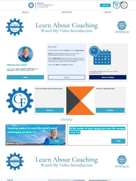 Free websites for ICF members - ICF Events