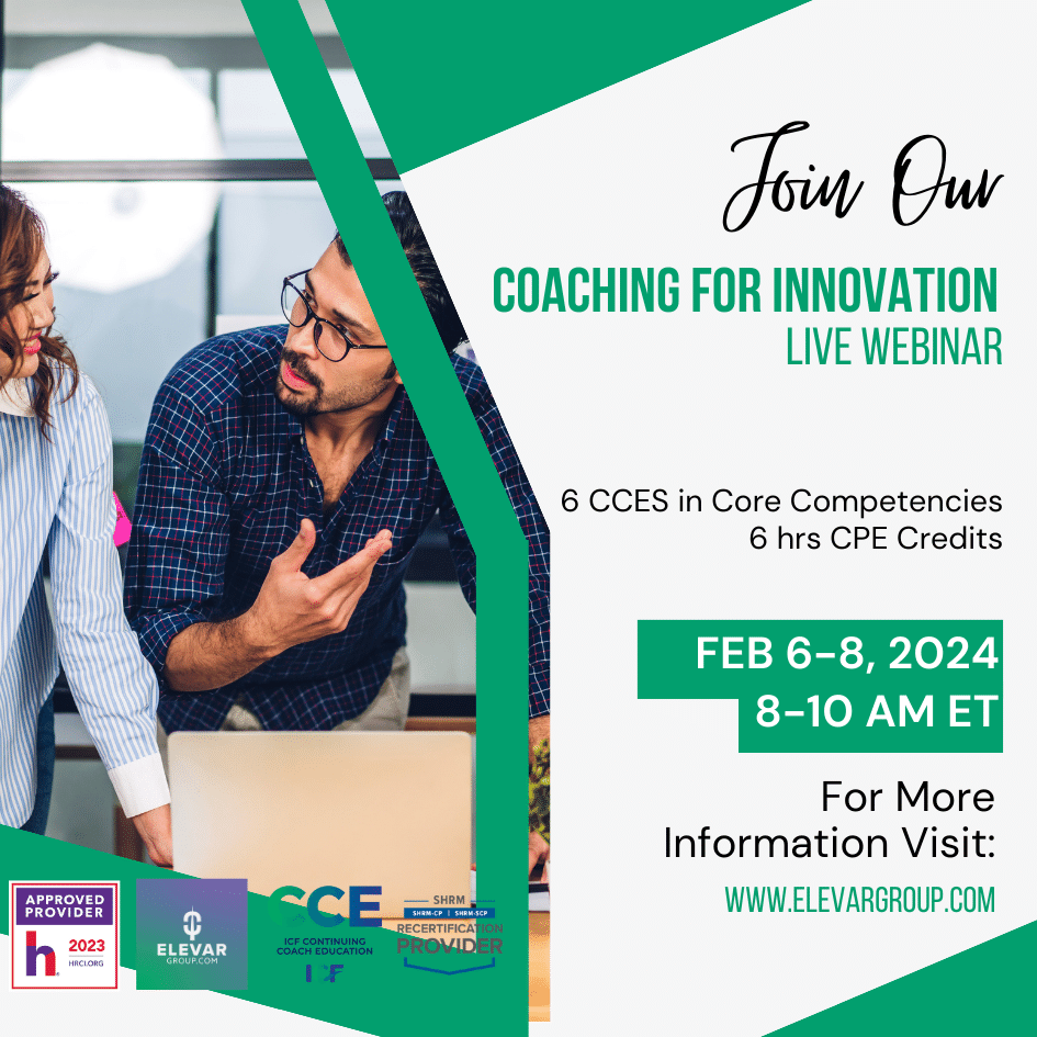 Coaching for Innovation - 6 CCEs in Core Competencies - ICF Events