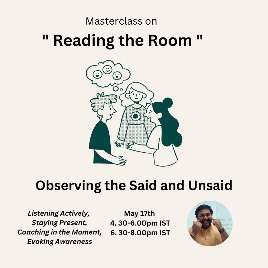 Reading the Room - Masterclass on Observations, Presence and more - ICF ...