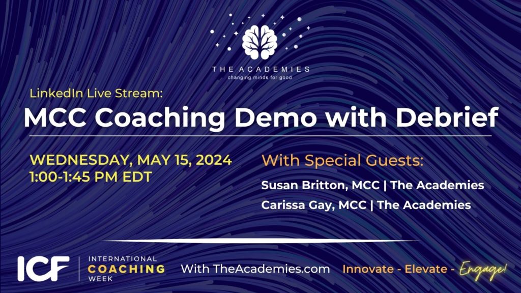 MCC Coaching Demo with Debrief - ICF Events