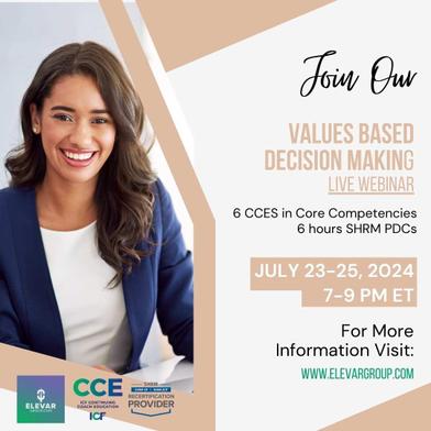 Values Based Decision Making - 6 CCEs in Core Competencies - ICF Events