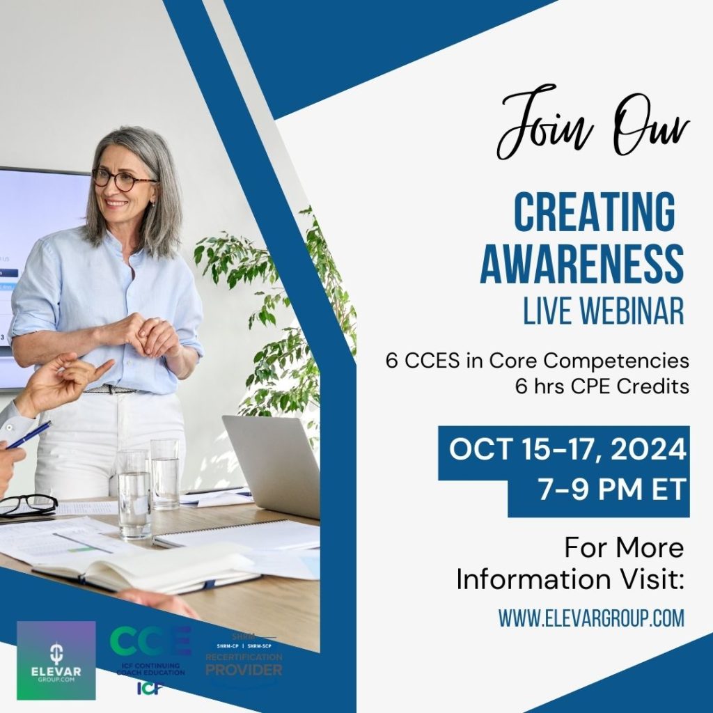 Creating Awareness - 6 CCEs in Core Competencies - ICF Events