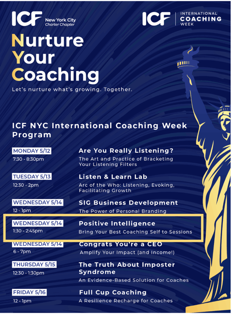 Positive Intelligence: Bring Your Best Coaching Self to Sessions ...